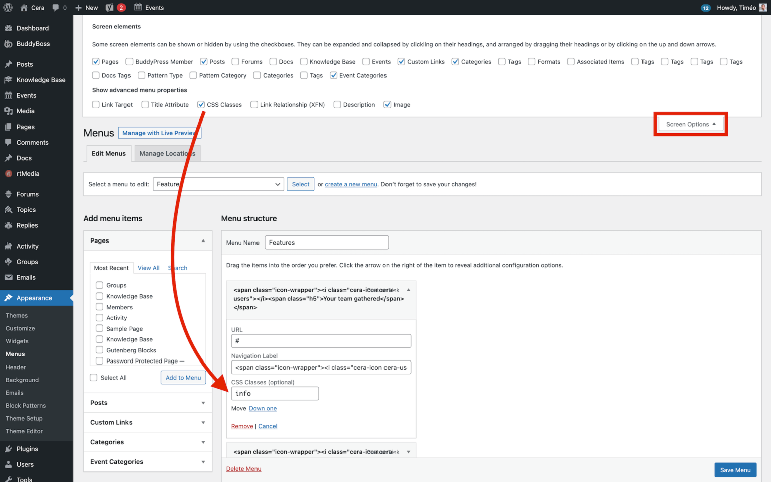 cera-screen-options • Themosaurus Documentation